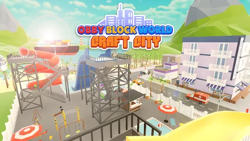 Download Obby Block World: Craft City - Play on Frivlyz